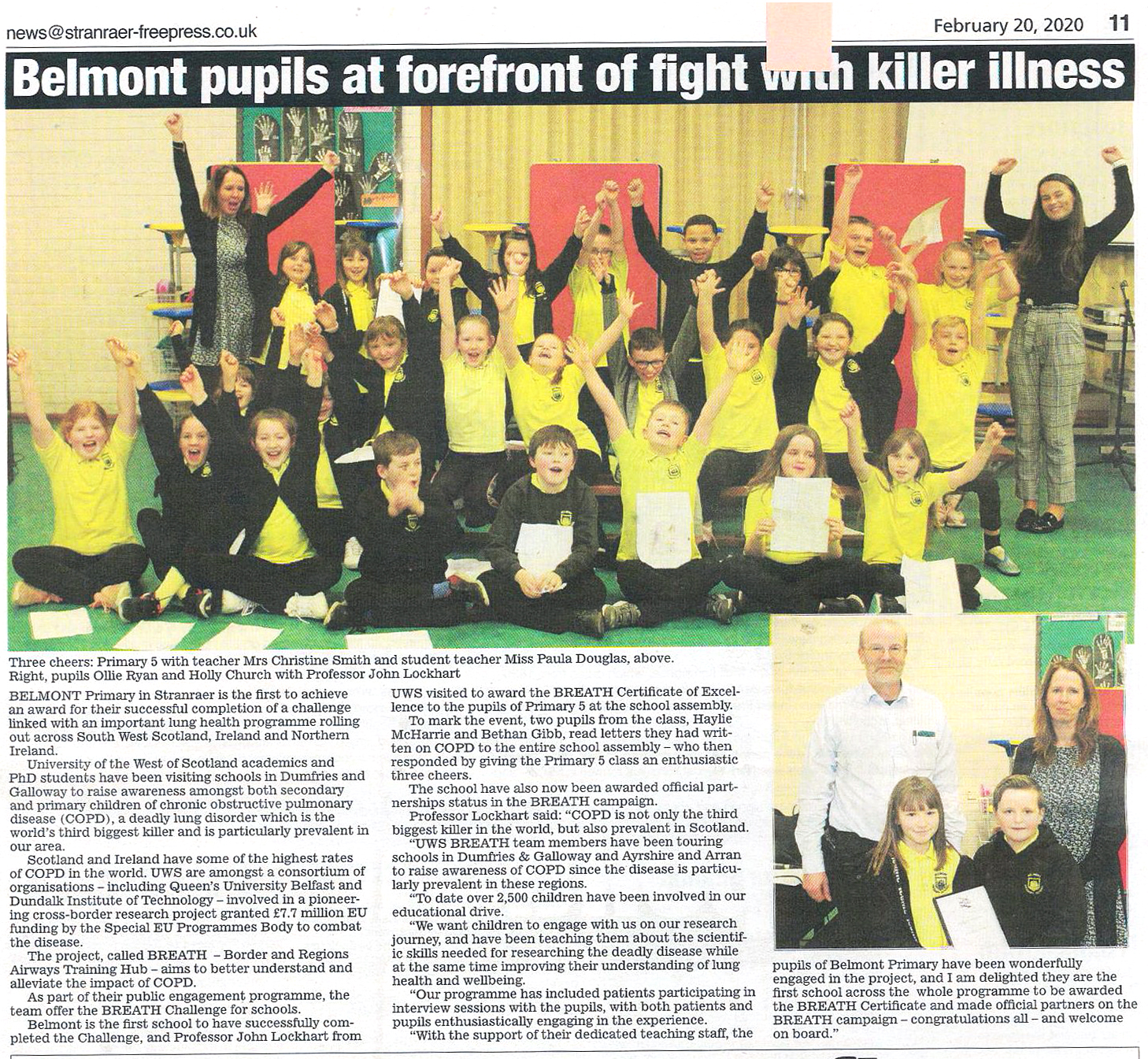 BREATH Concerted Public Engagement Drive in Dumfries & Galloway - The ...